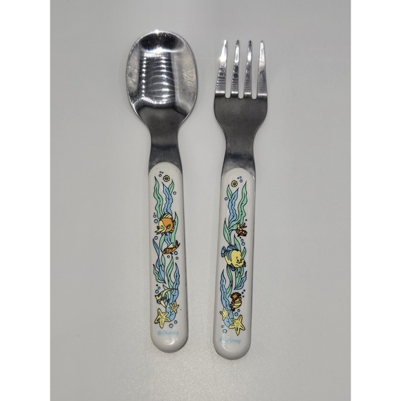 Disney | Dining | Vintage Disneys The Little Mermaid Stainless Kids ...